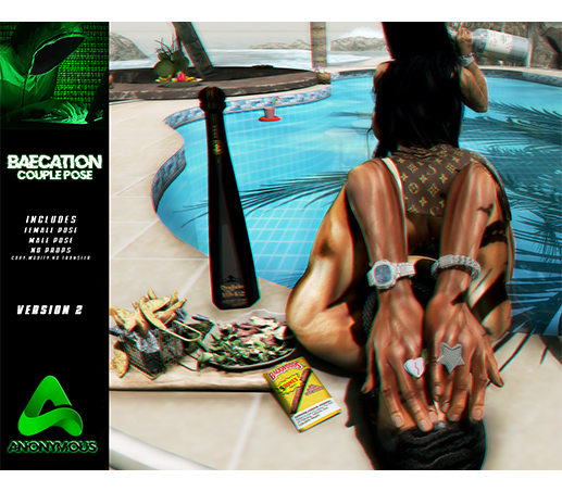 Second Life Marketplace - Anonymous. Baecation Version 2 couple pose